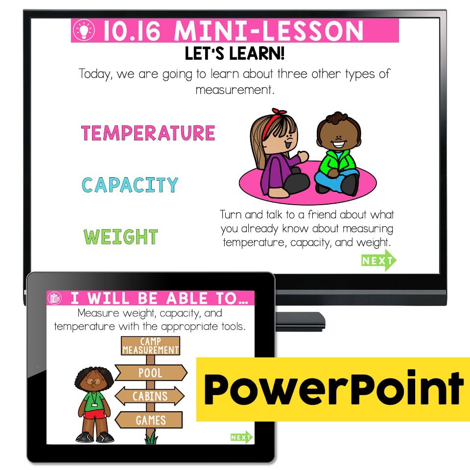 Lucky to Learn Math - Lesson 10.16 - Measurement - Teaching Slides ...