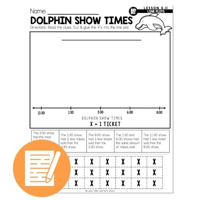 Lucky to Learn Math - Lesson 6.11 - Line Plots - Independent Practice ...