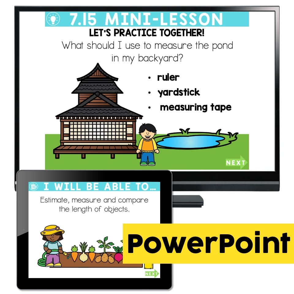Lucky to Learn Math - Lesson 7.15 - Measurement Review - Teaching ...