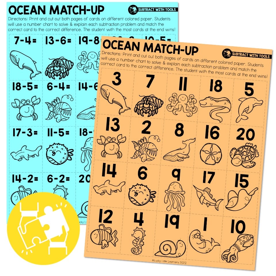 Lucky to Learn Math - Subtract with Tools - Lesson 2.13 - Collaboration ...