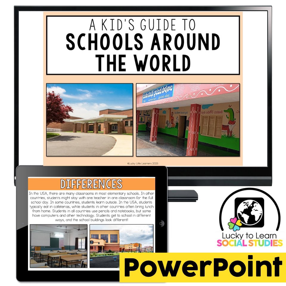 Lucky to Learn Social Studies - Schools Around the World - Teaching ...