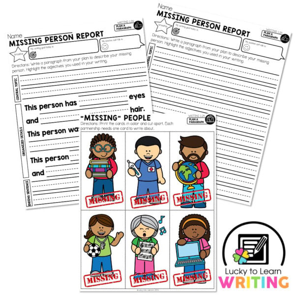 Lucky to Learn Writing - Unit 1 Foundations - Writing 1.24 - Plan a ...