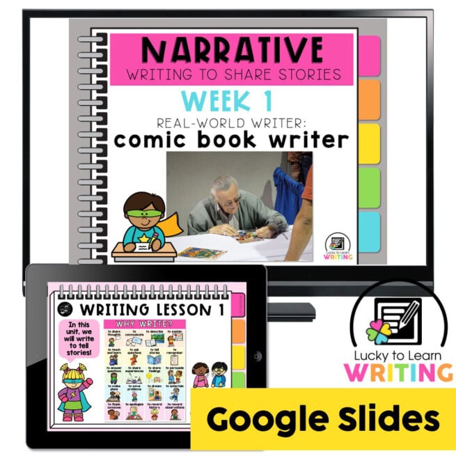 Lucky to Learn Writing - Unit 2 Narrative - Week 1 - Introduce ...
