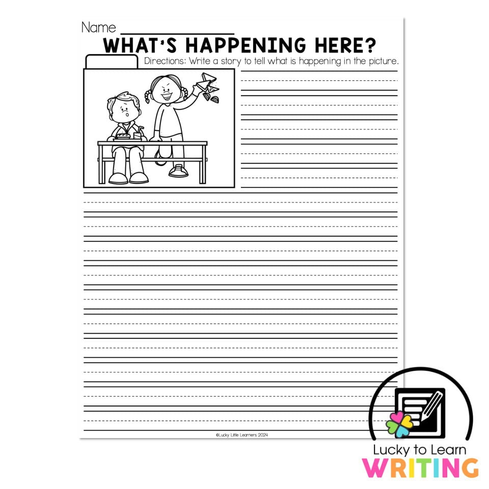 Lucky to Learn Writing - Unit 2 Narrative - Week 2 – What's Happening ...