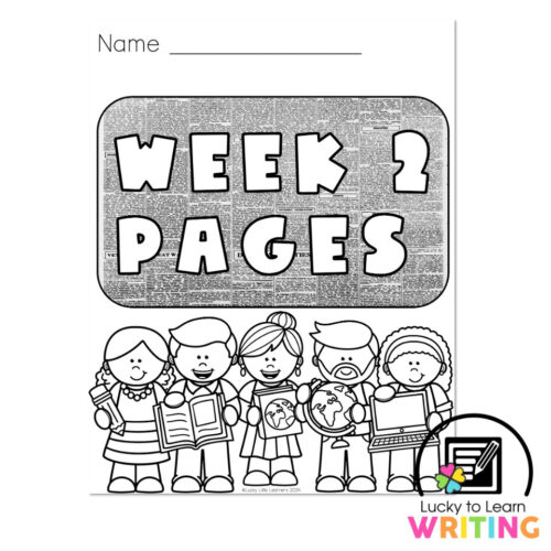 Lucky to Learn Writing - Unit 2 Narrative - Week 2 Cover Page - Lucky ...
