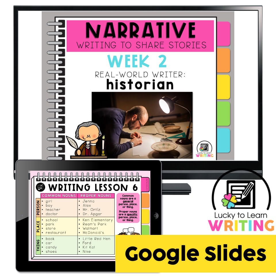 Lucky to Learn Writing - Unit 2 Narrative - Week 2 - Personal Narrative ...