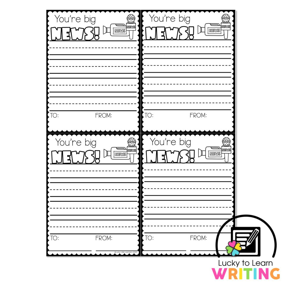 Lucky to Learn Writing - Unit 2 Narrative - Week 3 – Note – You're Big ...