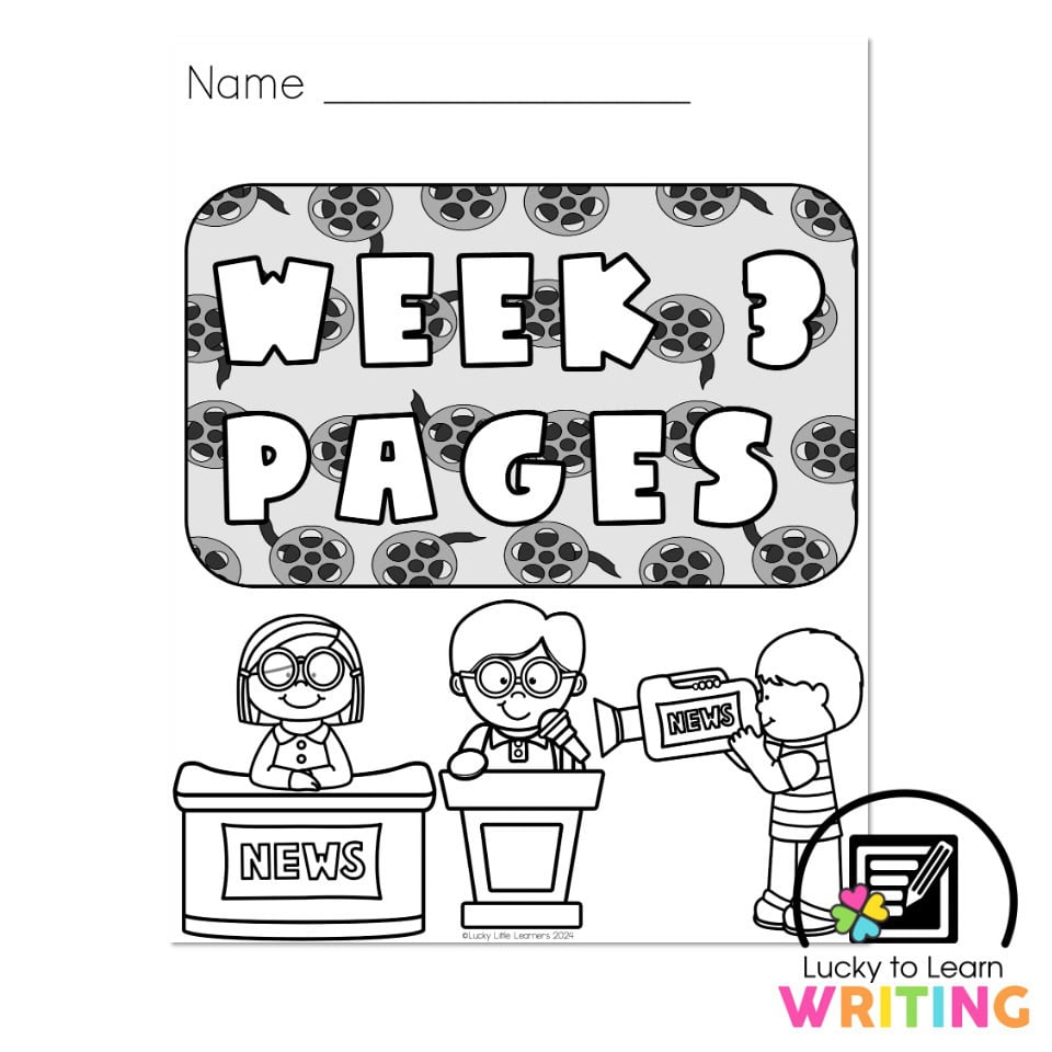 Lucky to Learn Writing - Unit 2 Narrative - Week 3 Cover Page - Lucky ...