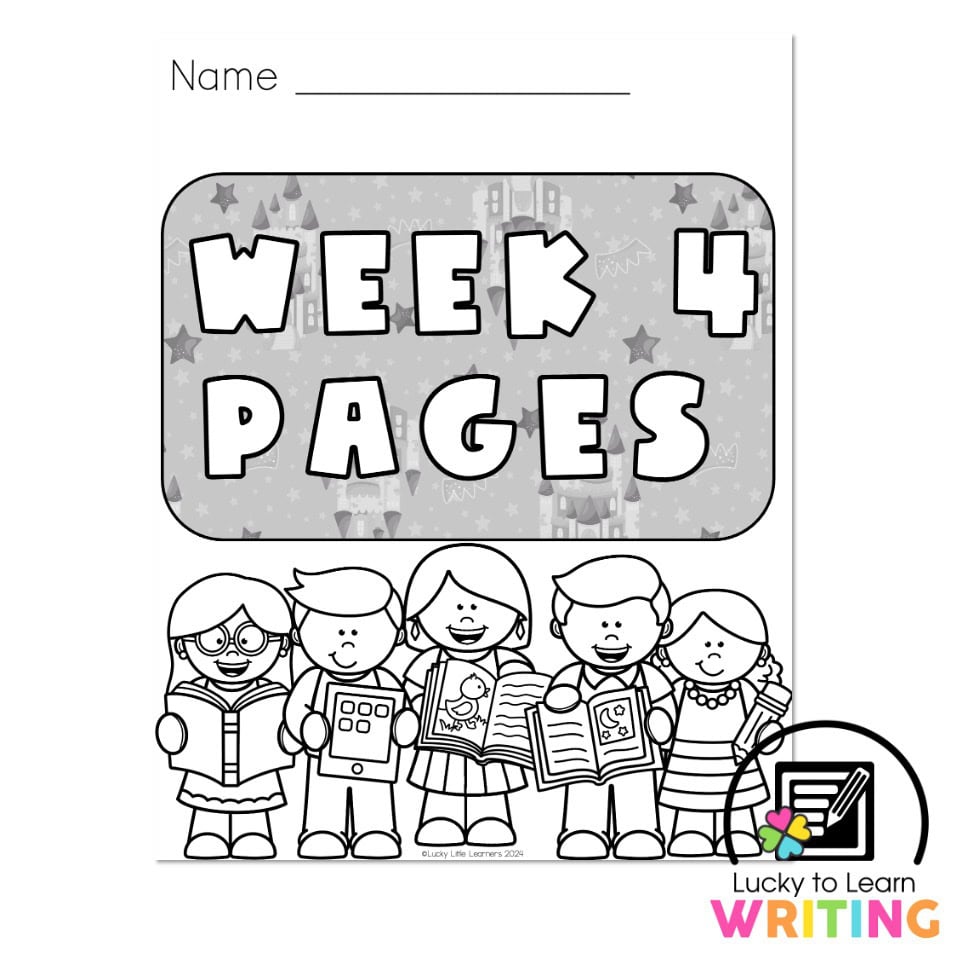 Lucky to Learn Writing - Unit 2 Narrative - Week 4 Cover Page - Lucky ...
