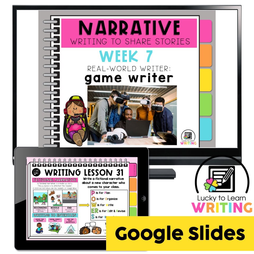 Lucky to Learn Writing - Unit 2 Narrative - Week 7 - Fictional ...