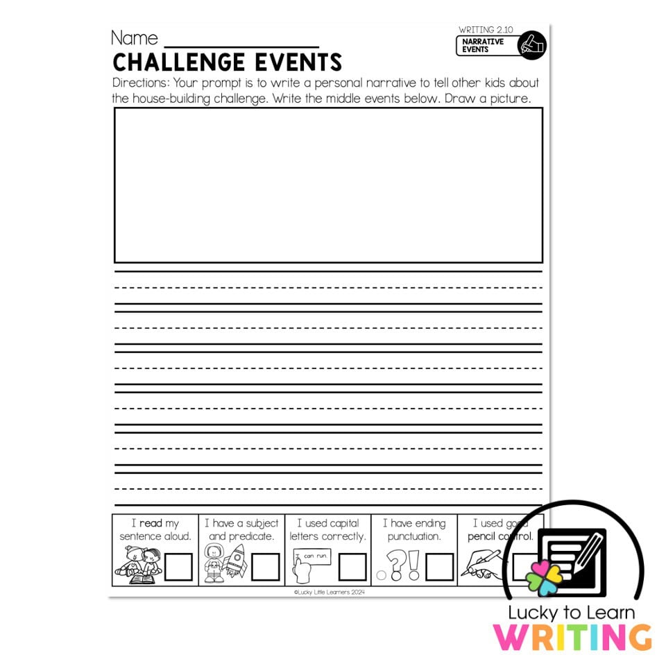 Lucky to Learn Writing - Unit 2 Narrative - Writing 2.10 - Narrative ...