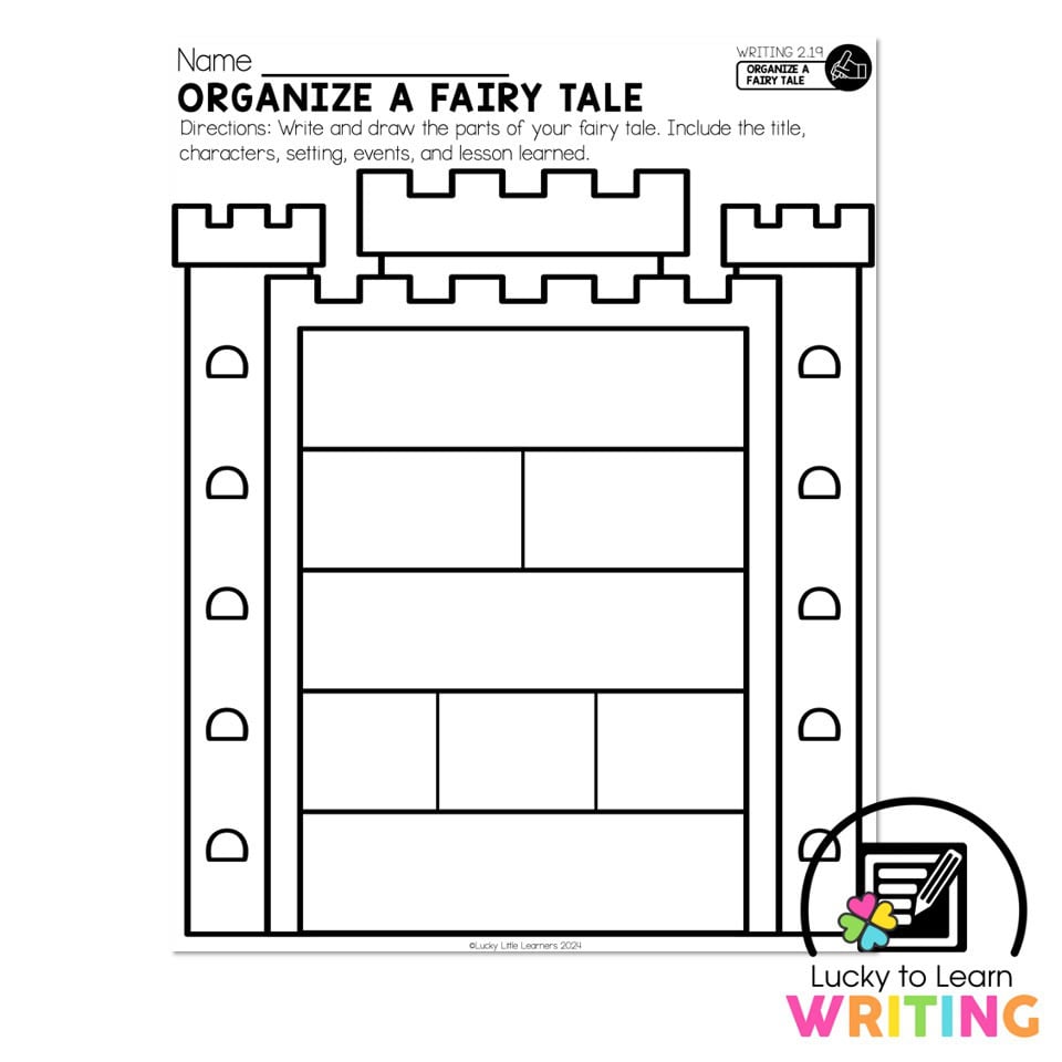 Lucky to Learn Writing - Unit 2 Narrative - Writing 2.19 - Organize a ...