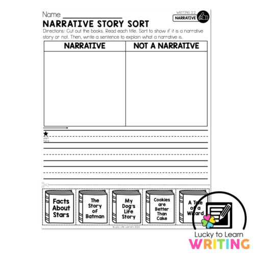 Lucky to Learn Writing - Unit 2 Narrative - Writing 2.2 - Narrative ...