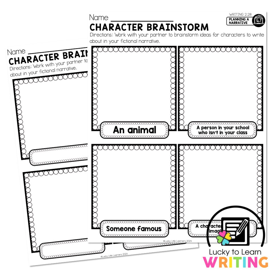 Lucky to Learn Writing - Unit 2 Narrative - Writing 2.28 - Planning a ...