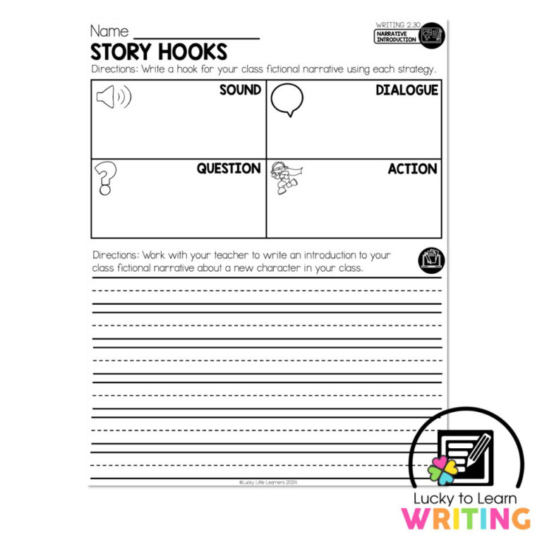 Lucky to Learn Writing - Unit 2 Narrative - Writing 2.30 - Narrative ...
