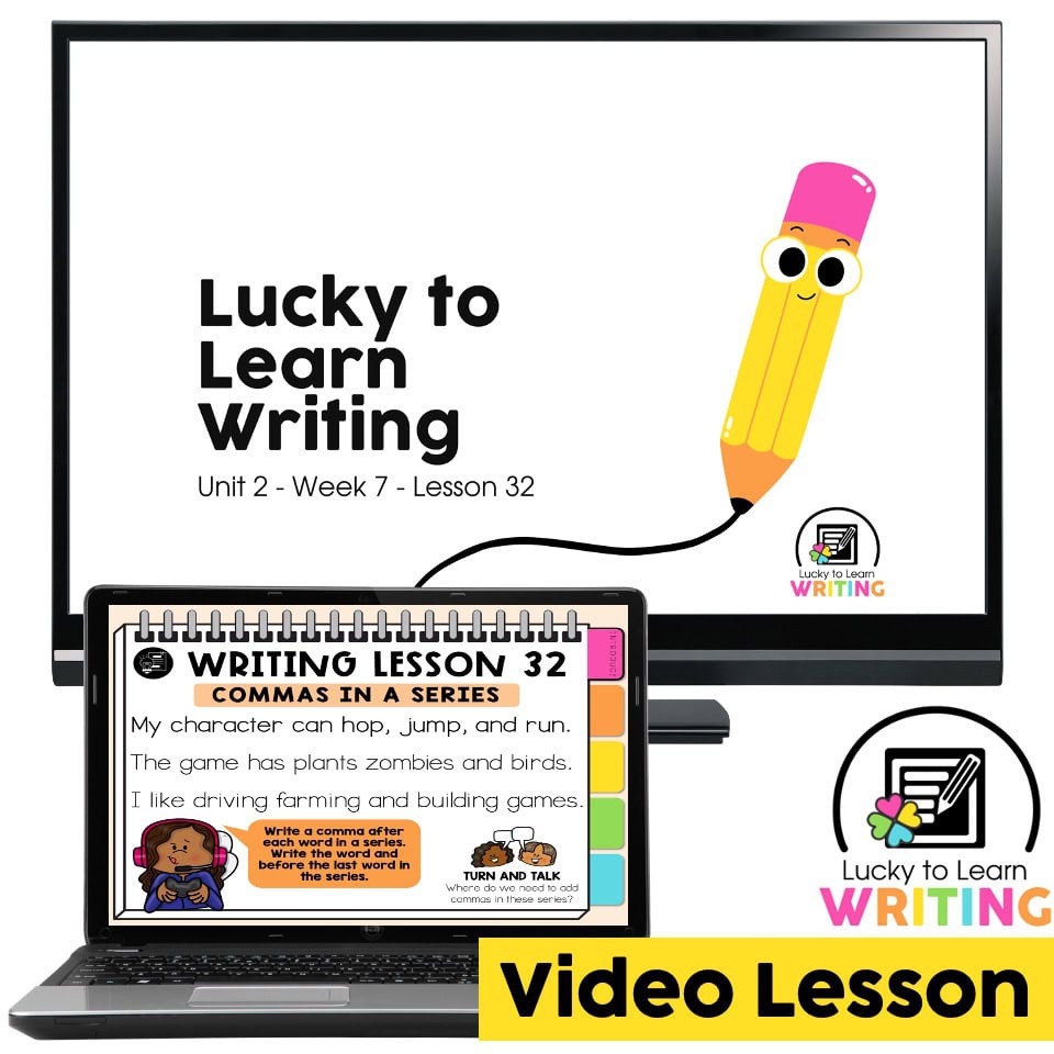 Lucky to Learn Writing - Unit 2 Narrative - Writing 2.32 - Fictional ...