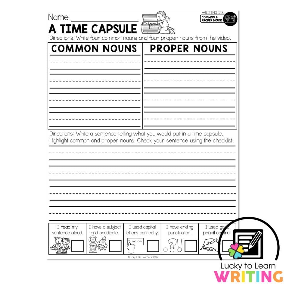 Lucky to Learn Writing - Unit 2 Narrative - Writing 2.8 - Common and ...