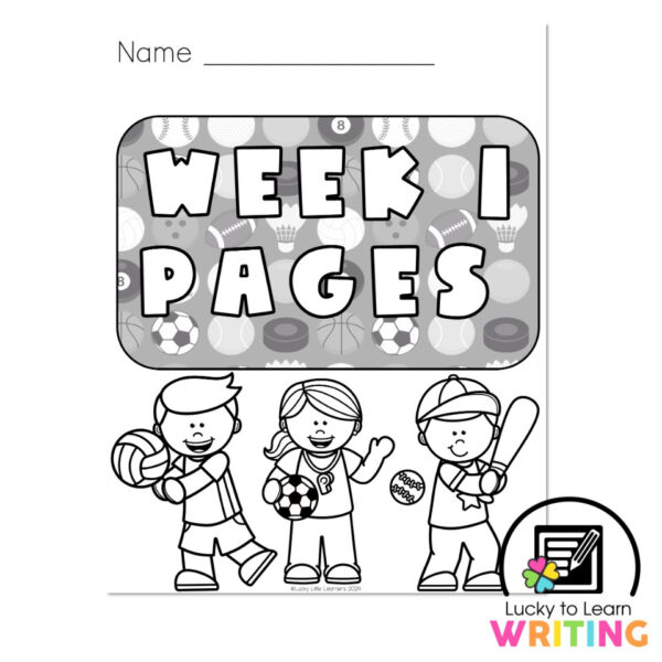 Lucky to Learn Writing - Unit 3 Informational - Week 1 Cover Page ...