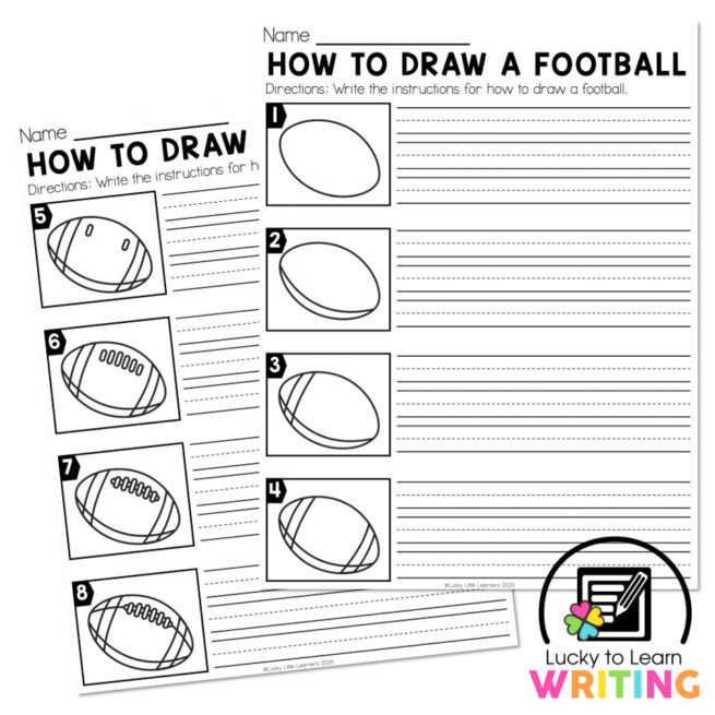 Lucky to Learn Writing - Unit 3 Informational - Week 1 - How To - Draw ...