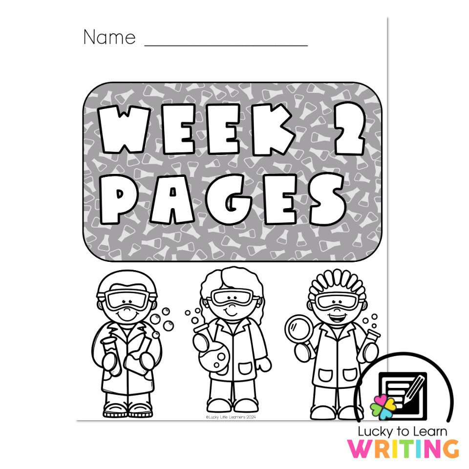 Lucky to Learn Writing - Unit 3 Informational - Week 2 Cover Page ...