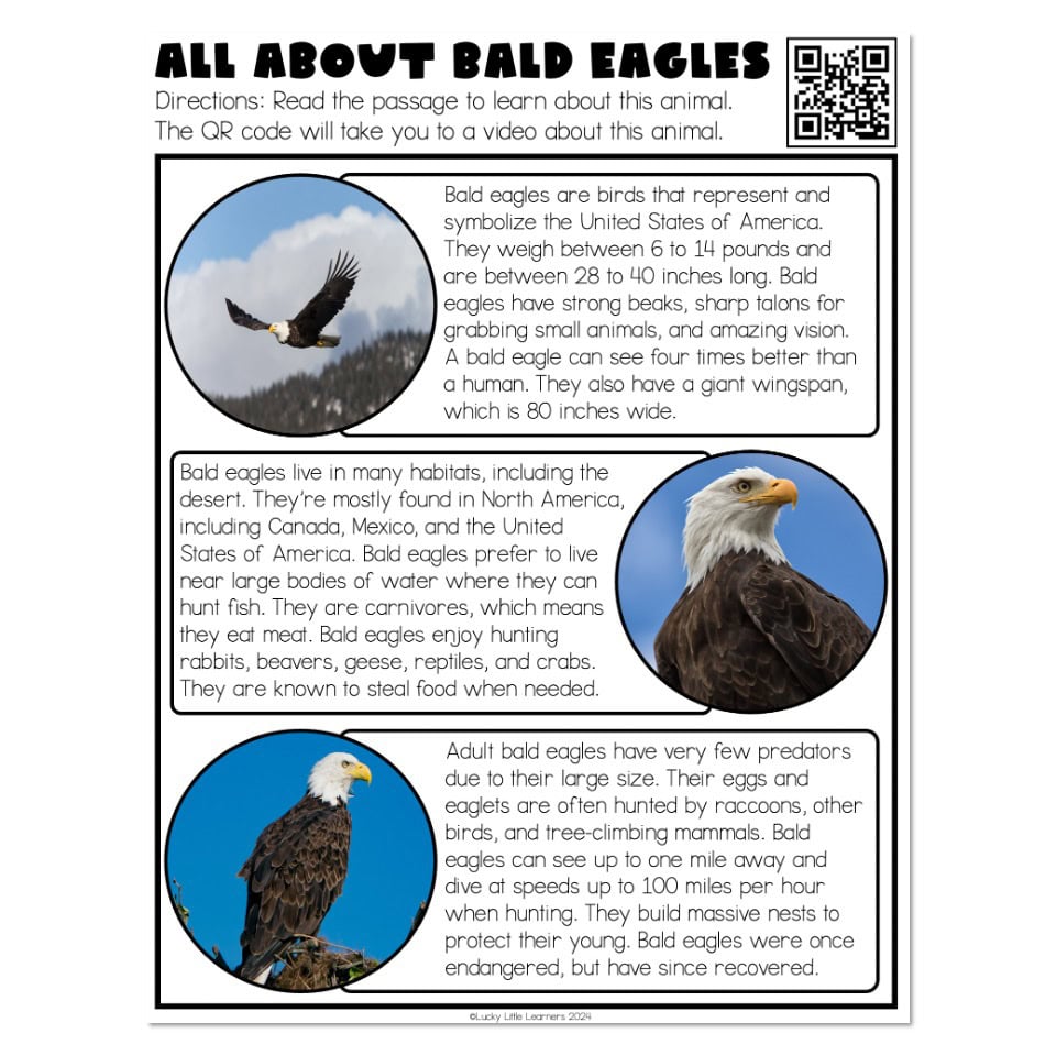 Lucky to Learn Writing - Unit 3 Informational - Week 6 - Animal Report ...