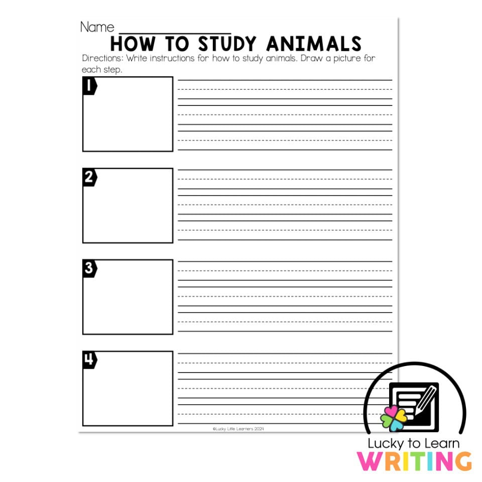 Lucky to Learn Writing - Unit 3 Informational - Week 6 - How To - Study ...