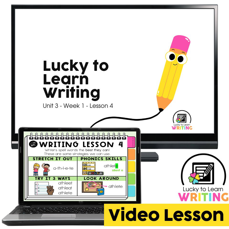 Lucky to Learn Writing - Unit 3 Informational - Writing 3.4 - Topic Sentence and Information ...