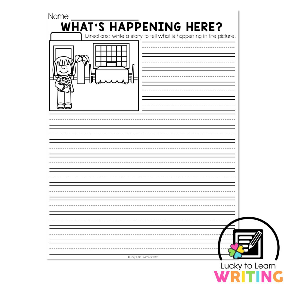 Lucky to Learn Writing - Unit 4 Opinion - Week 1 – Whats Happening Here ...