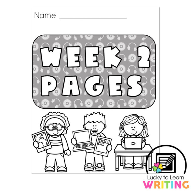 Lucky to Learn Writing - Unit 4 Opinion - Week 2 Cover Page - Lucky ...