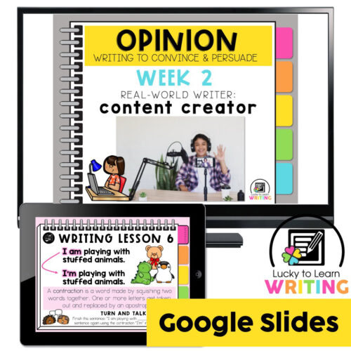 Lucky to Learn Writing - Unit 4 Opinion - Week 2 - Writing a Review ...
