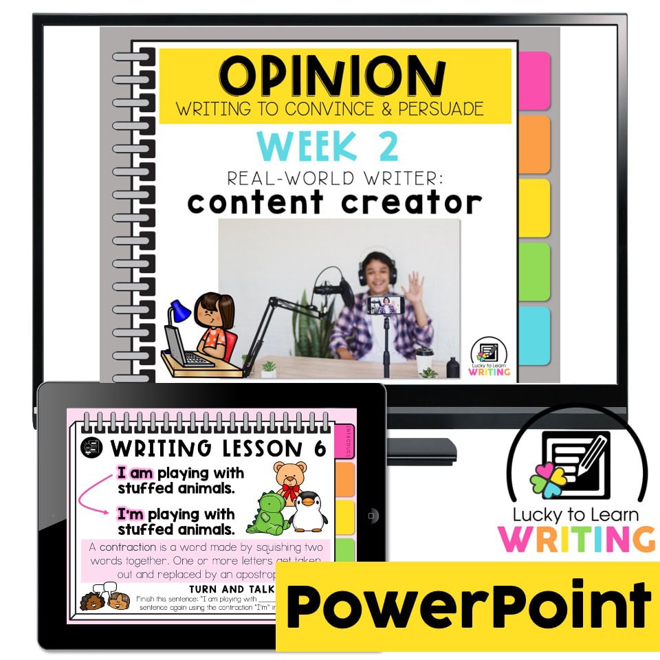 Lucky to Learn Writing - Unit 4 Opinion - Week 2 - Writing a Review ...