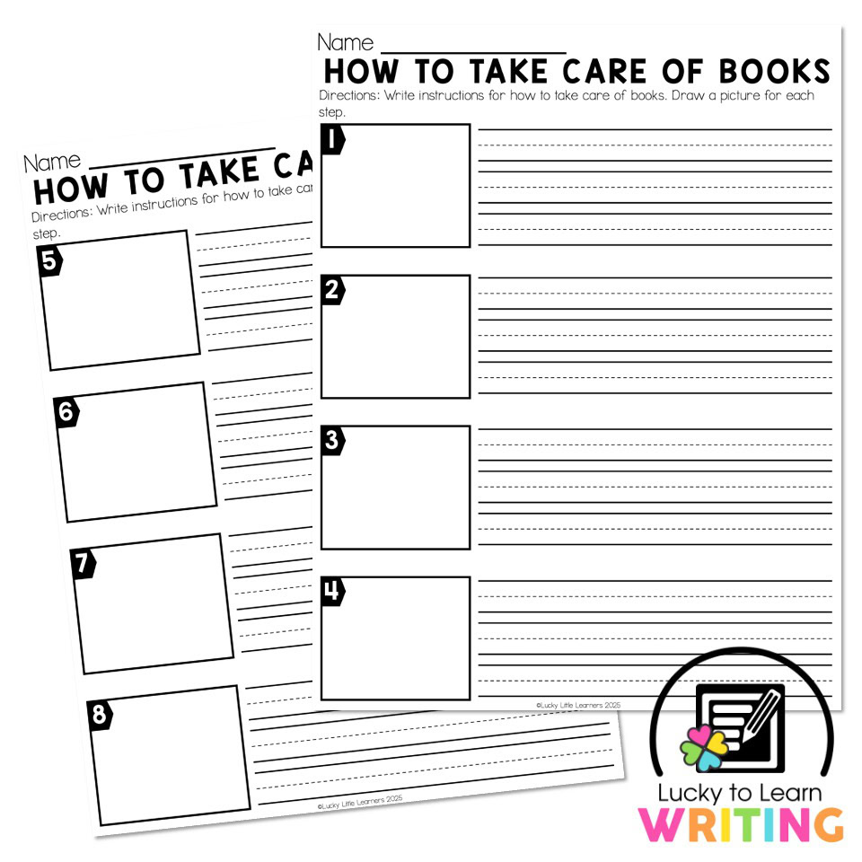 Lucky to Learn Writing - Unit 4 Opinion - Week 3 – How to – How to Take ...