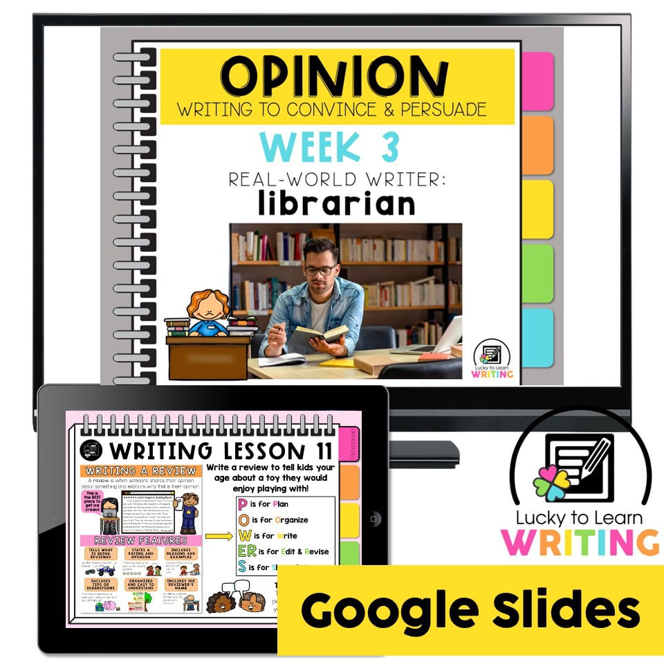 Lucky to Learn Writing - Unit 4 Opinion - Week 3 - Writing a Review ...