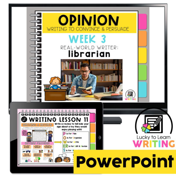 Lucky to Learn Writing - Unit 4 Opinion - Week 3 - Writing a Review ...