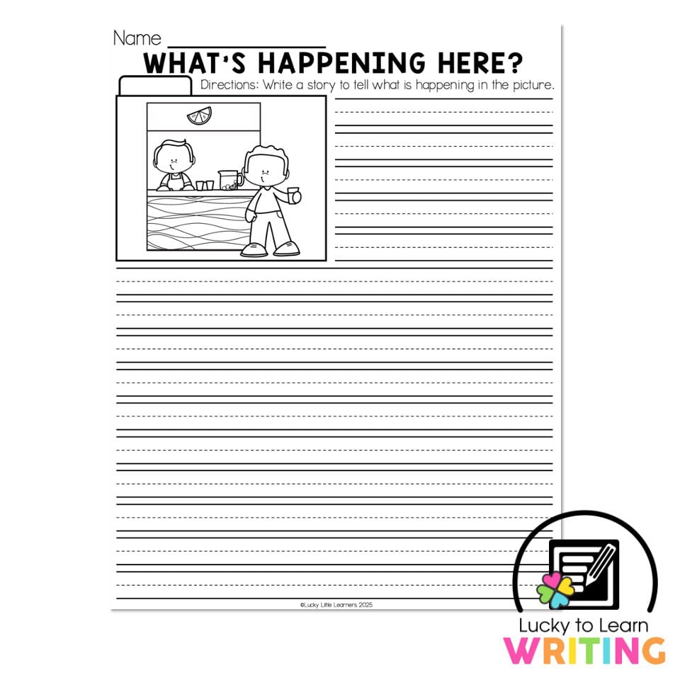 Lucky to Learn Writing - Unit 4 Opinion - Week 4 – Whats Happening Here ...