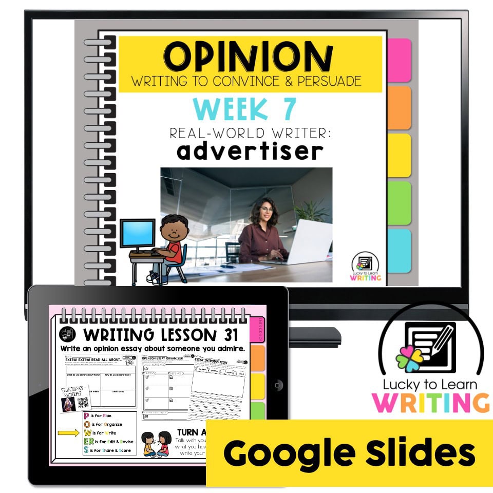 Lucky to Learn Writing - Unit 4 Opinion - Week 7 - Opinion Essay ...