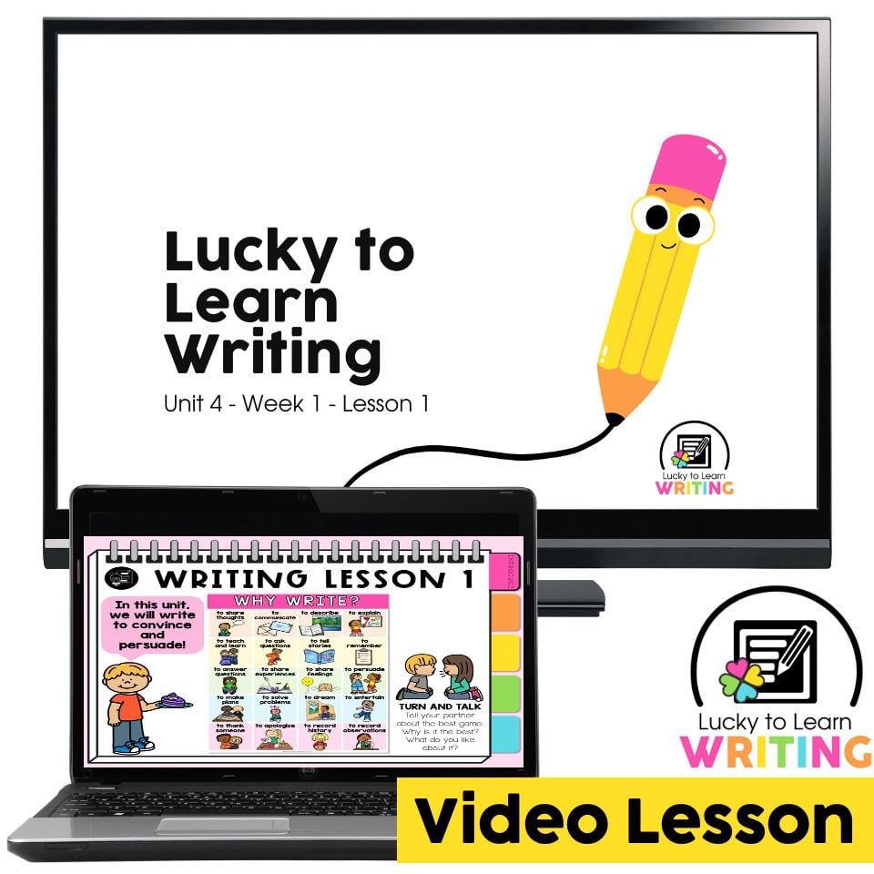 Lucky to Learn Writing - Unit 4 Opinion - Writing 4.1 - Opinion Pre ...