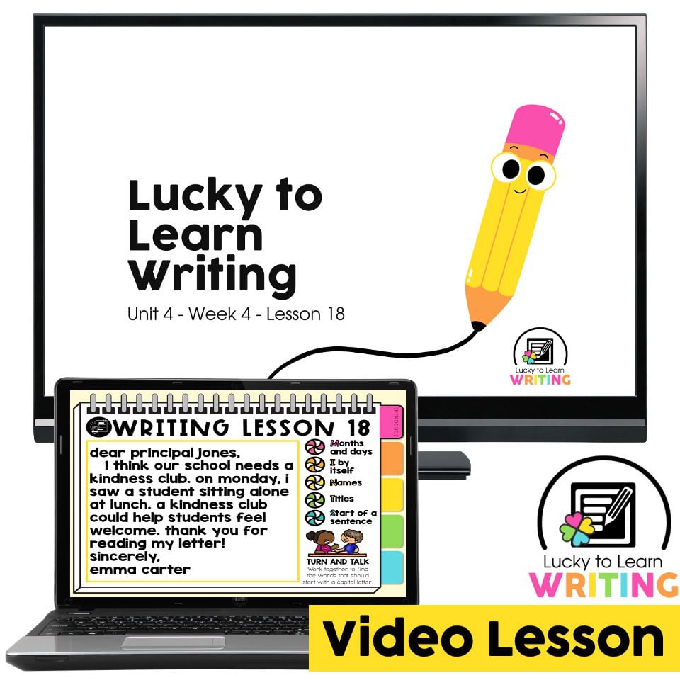 Lucky to Learn Writing - Unit 4 Opinion - Writing 4.18 - Plan an ...