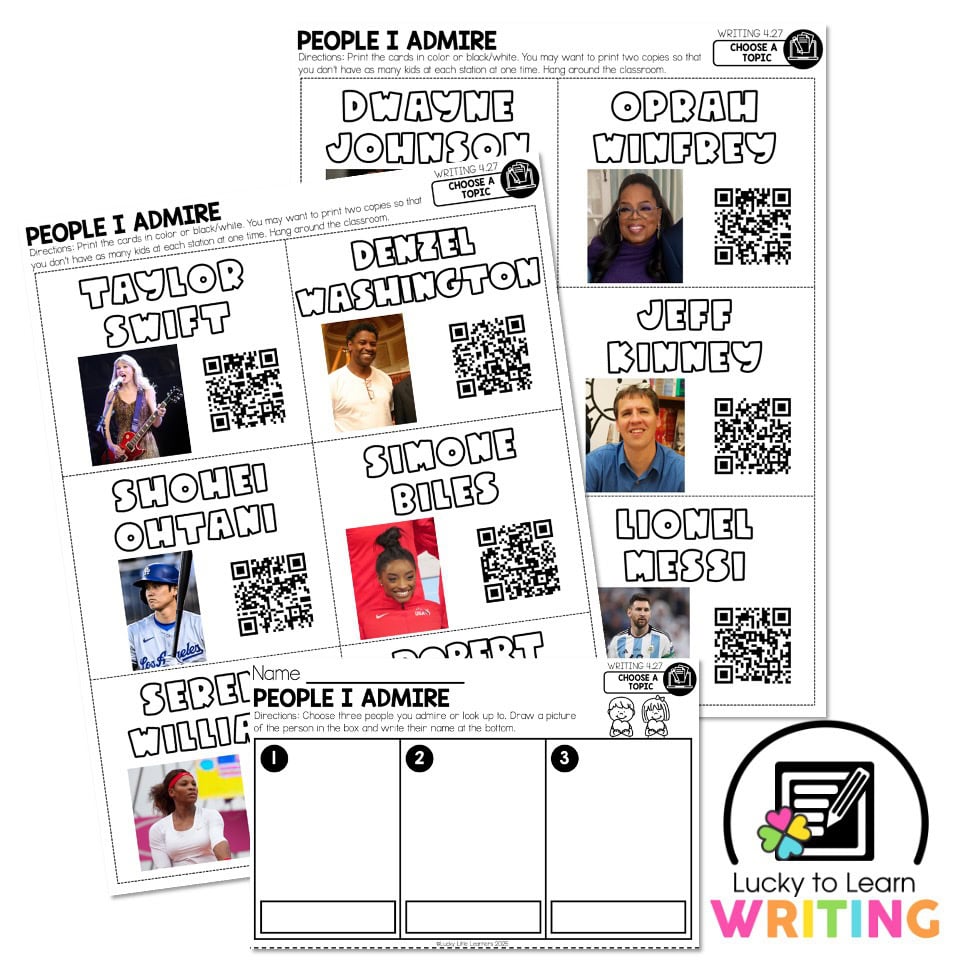 Lucky to Learn Writing - Unit 4 Opinion - Writing 4.27 - Choose a Topic ...