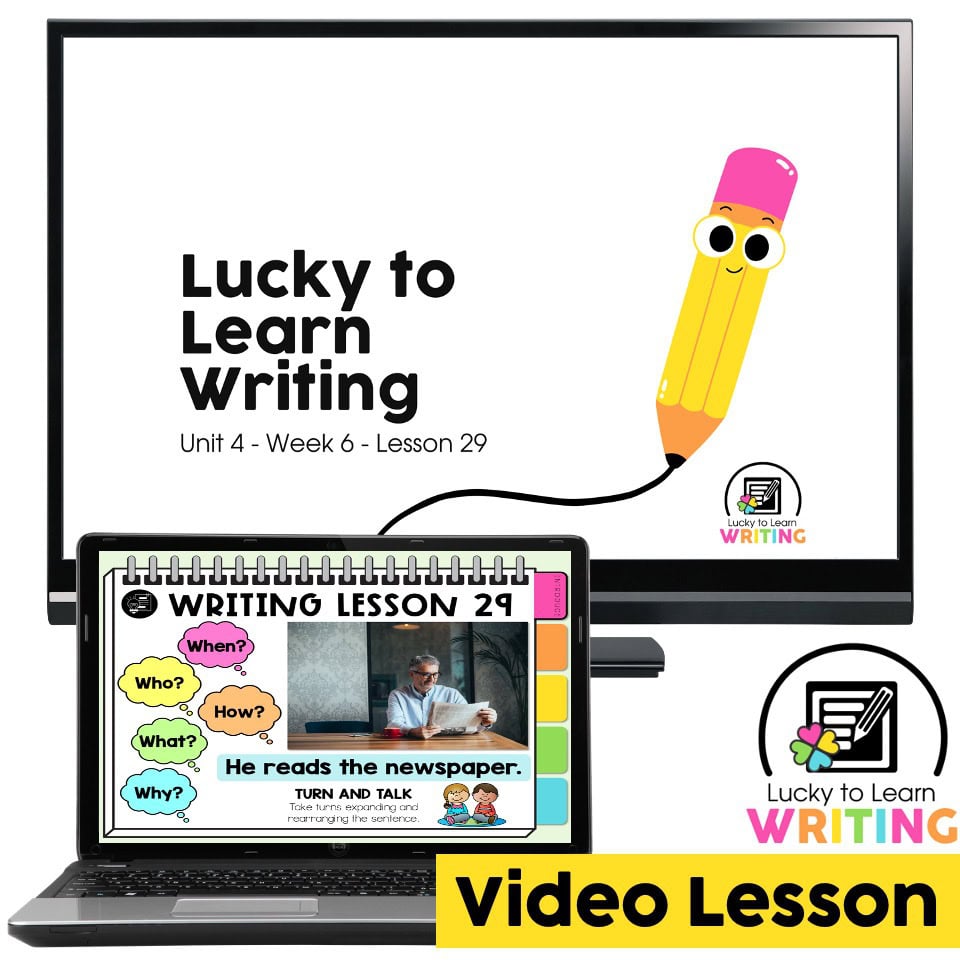 Lucky to Learn Writing - Unit 4 Opinion - Writing 4.29 - Organize an ...