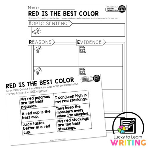 Lucky to Learn Writing - Unit 4 Opinion - Writing 4.3 - Opinion ...