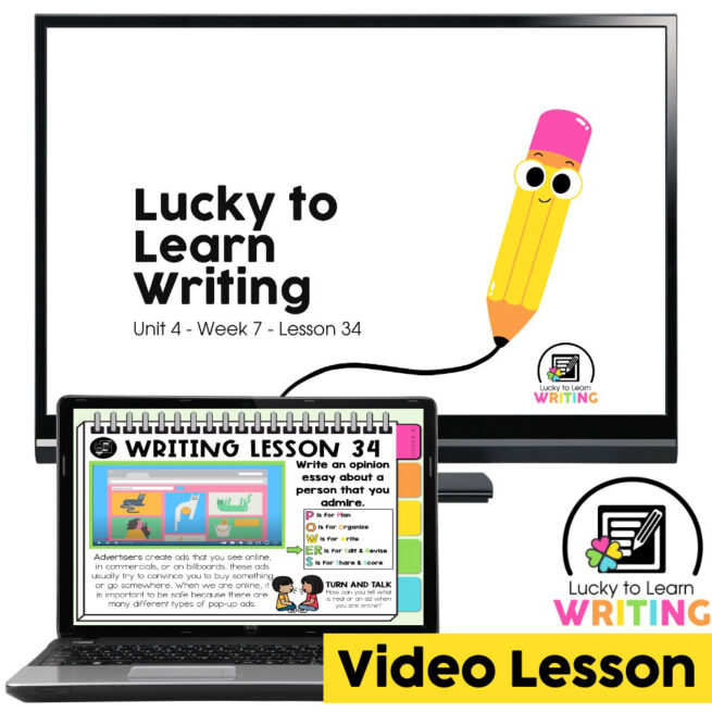 Lucky to Learn Writing - Unit 4 Opinion - Writing 4.34 - Edit and ...