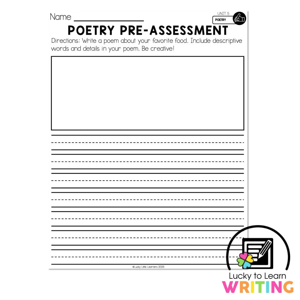 Lucky to Learn Writing - Unit 5 Other Types of Writing - Poetry Letter ...