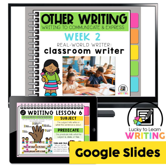 Lucky to Learn Writing - Unit 5 Other Types of Writing - Week 2 ...