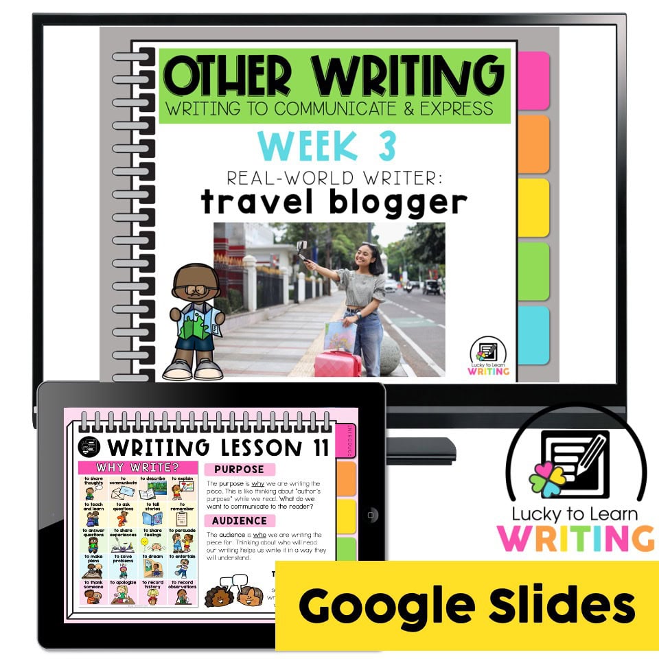 Lucky to Learn Writing - Unit 5 Other Types of Writing - Week 3 ...