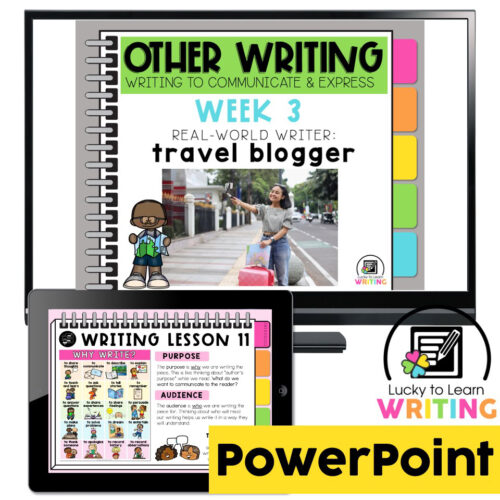 Lucky to Learn Writing - Unit 5 Other Types of Writing - Week 3 ...