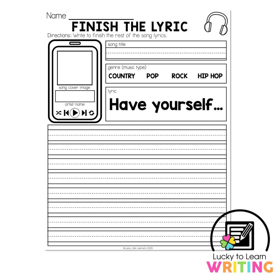 Lucky to Learn Writing - Unit 5 Other Types of Writing - Week 4 ...