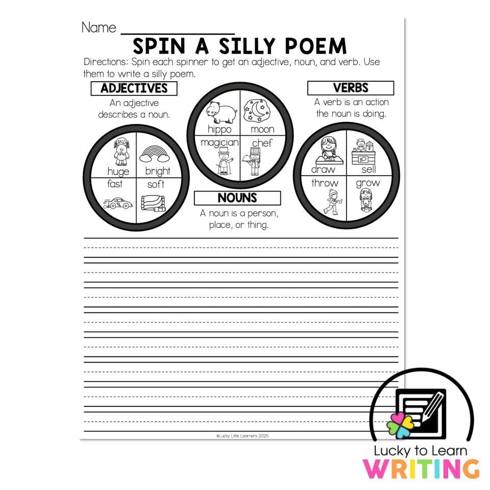 Lucky to Learn Writing - Unit 5 Other Types of Writing - Week 5 – Spin ...