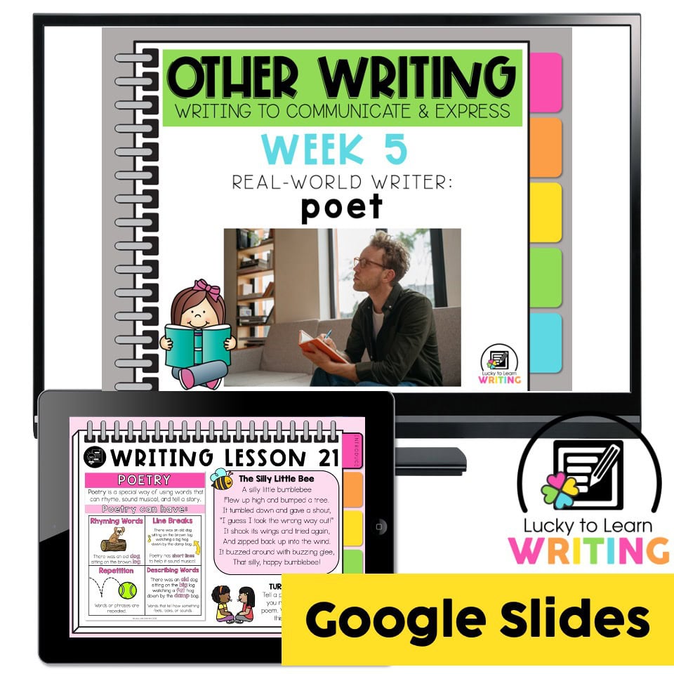 Lucky to Learn Writing - Unit 5 Other Types of Writing - Week 5 ...