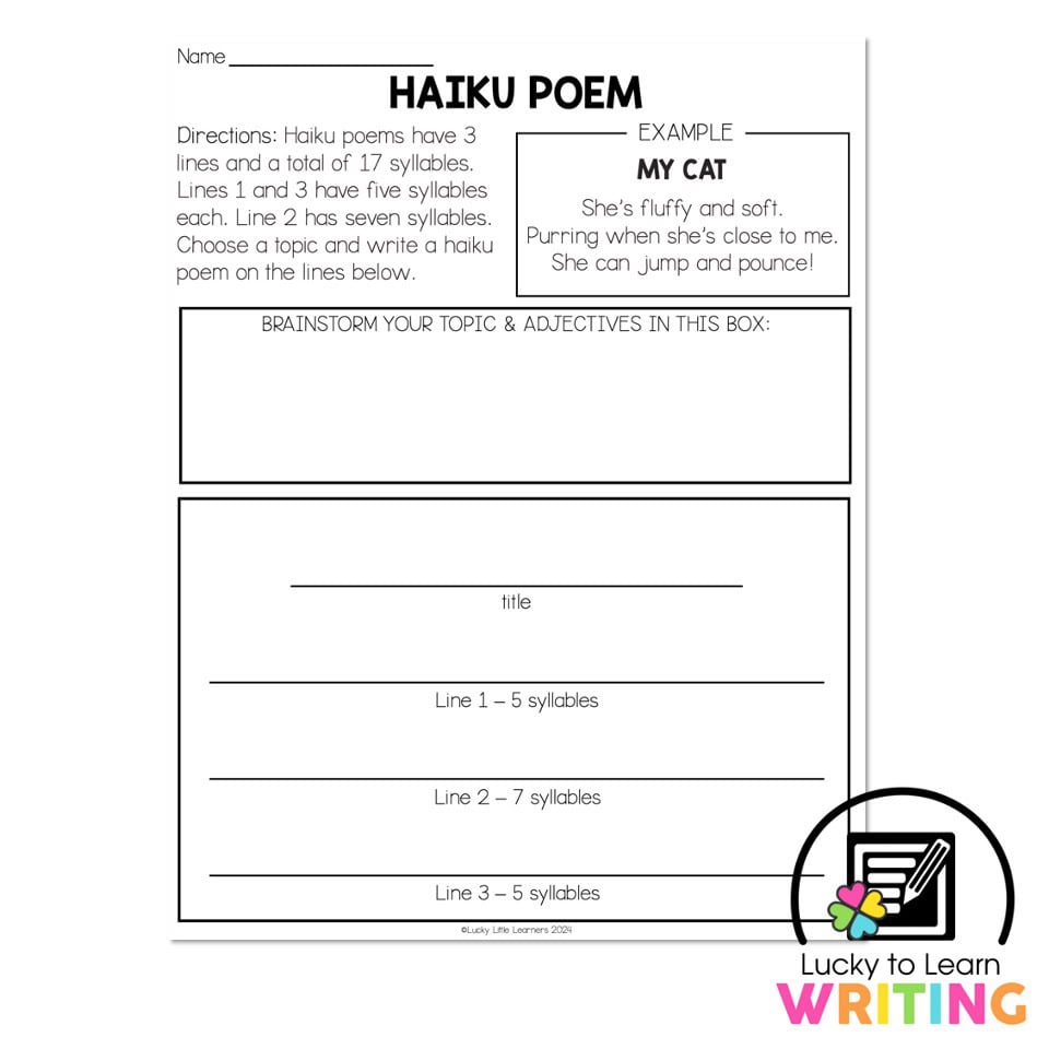 Lucky to Learn Writing - Unit 5 Other Types of Writing - Week 6 ...